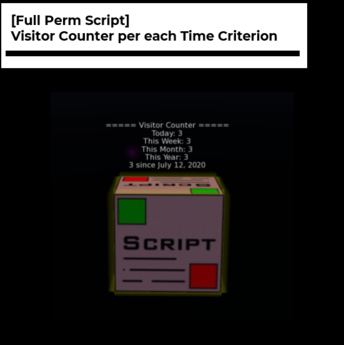 Second Life Marketplace - [Full Perm Script] Visitor Counter per each ...